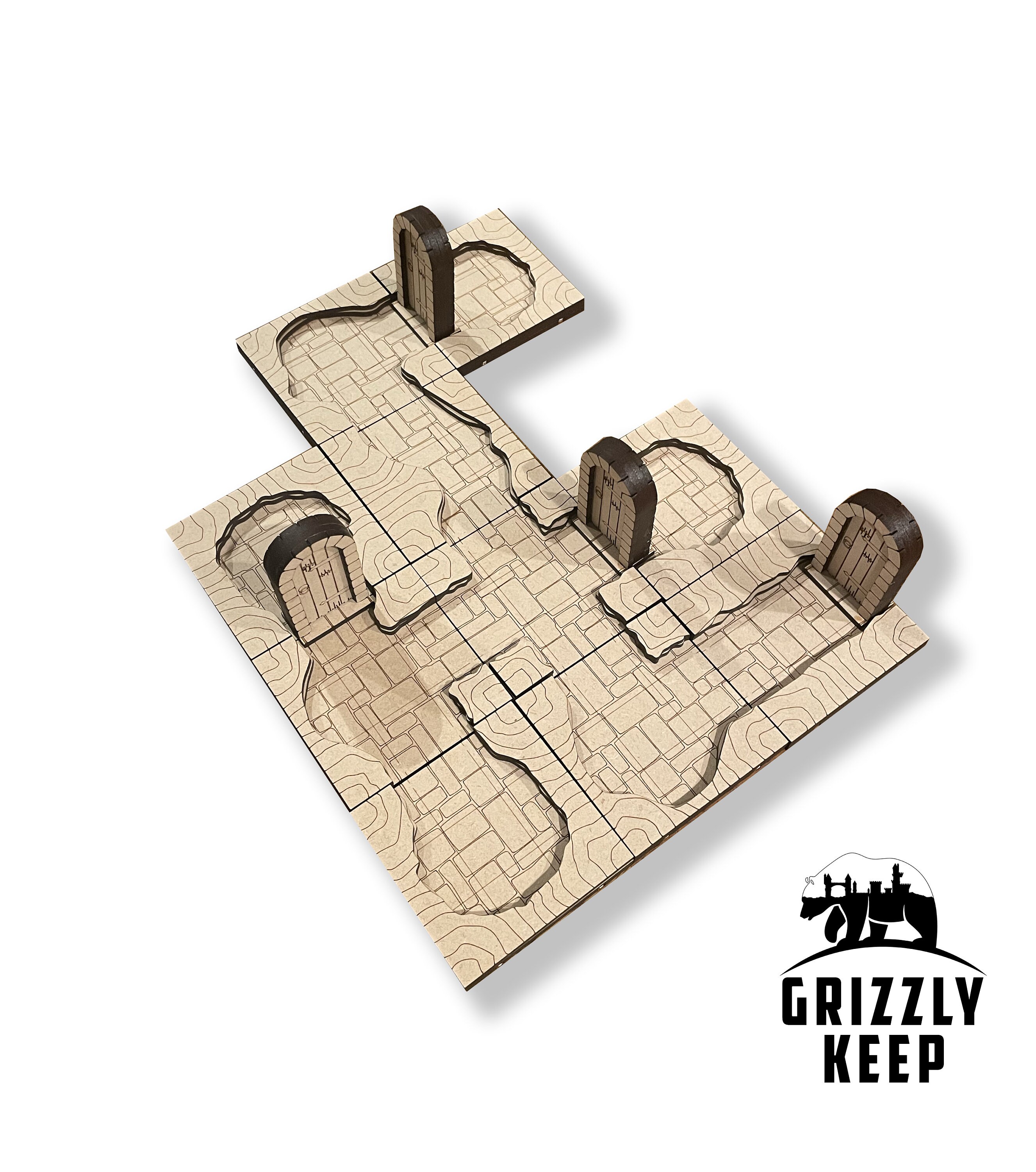 Magnetic Modular Dungeon Tiles: Customizable Cavern Terrain Set for D&D ...