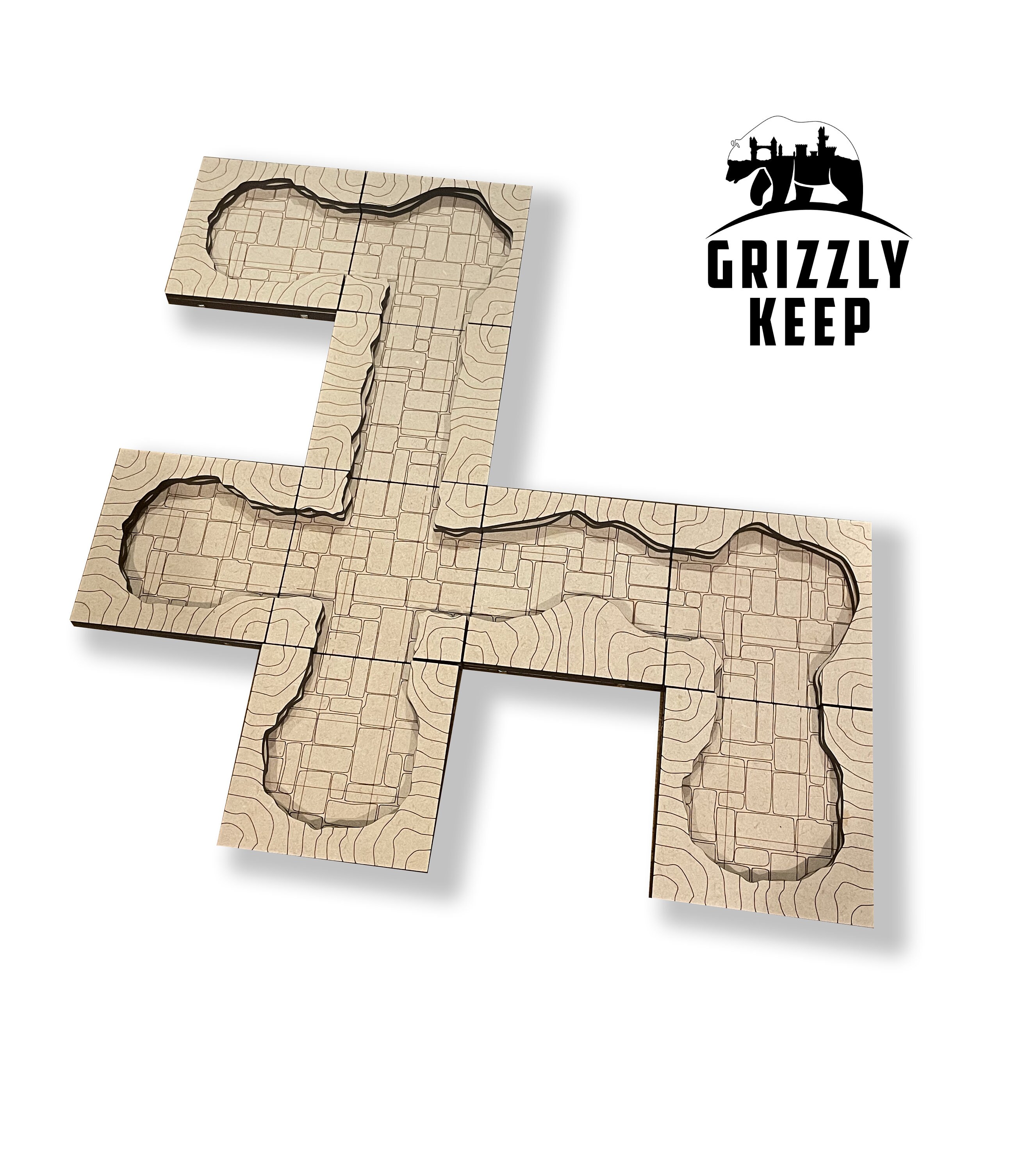 Magnetic Modular Dungeon Tiles: Customizable Cavern Terrain Set for D&D ...