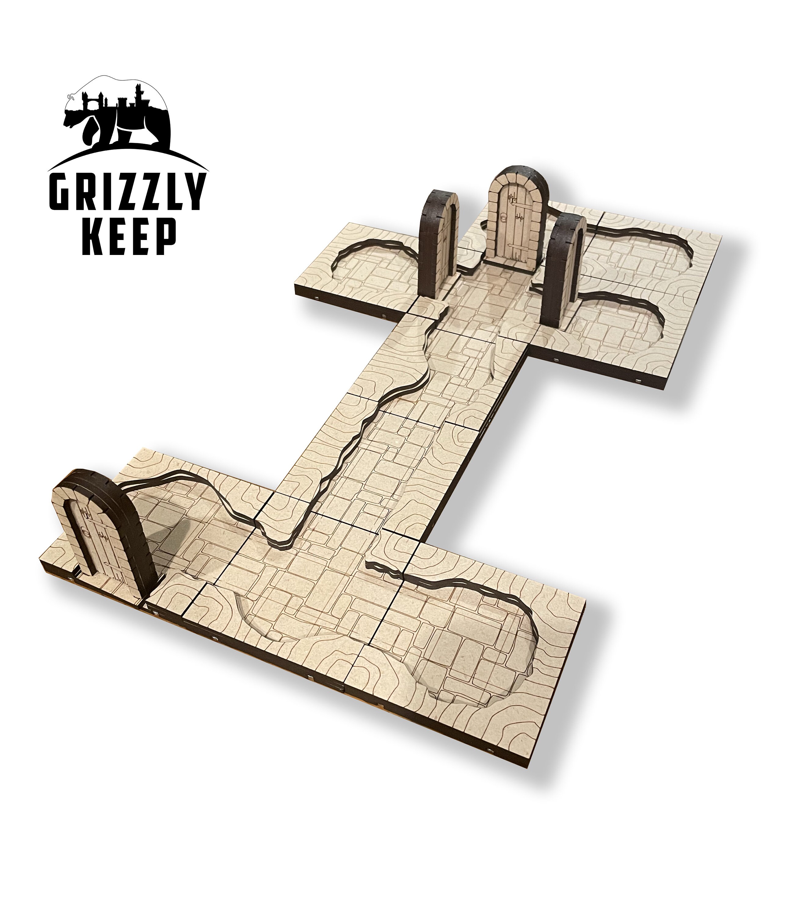 Magnetic Modular Dungeon Tiles: Customizable Cavern Terrain Set for D&D ...