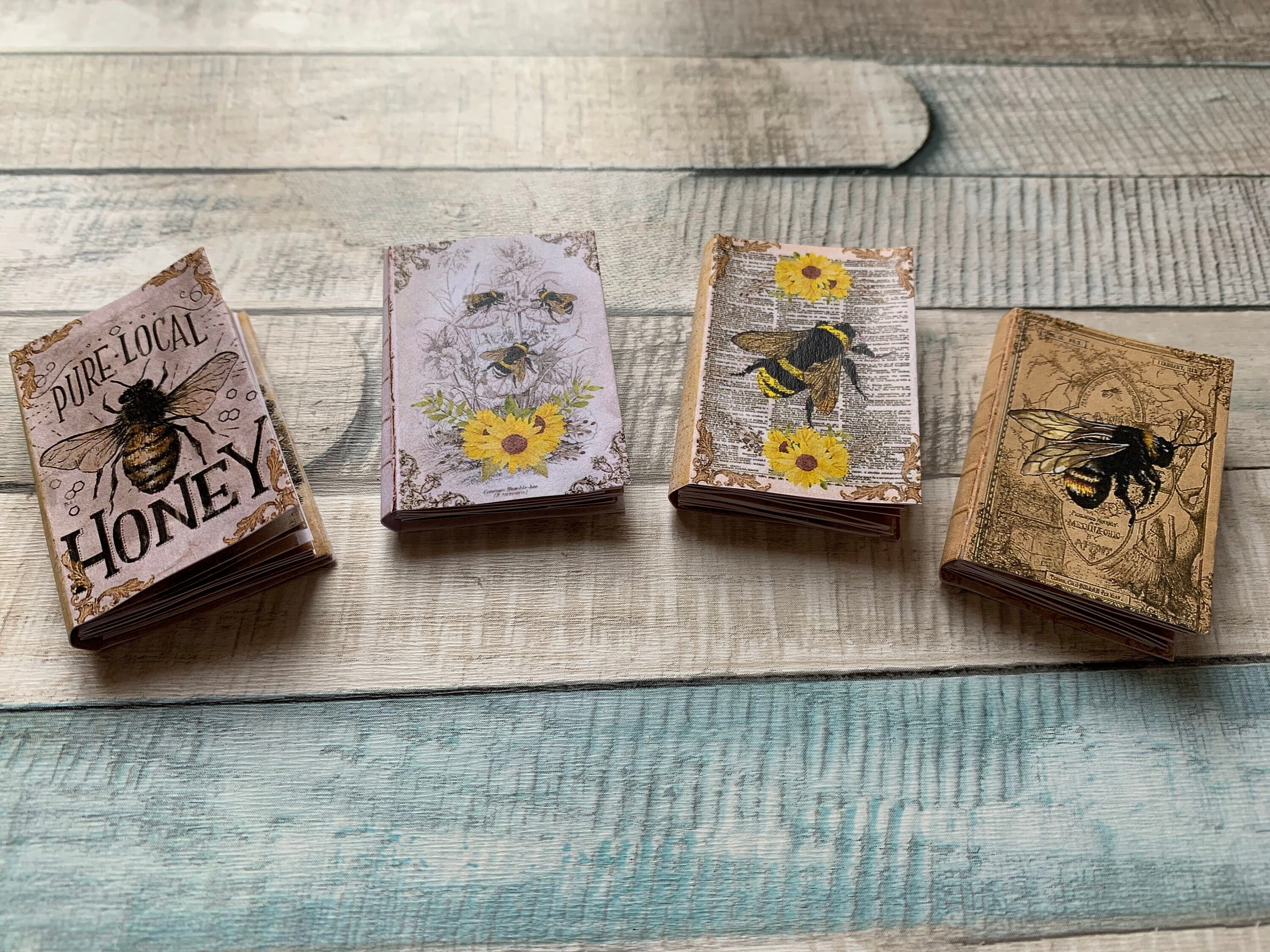 Mini Books Honey Bee Junk Journal Printable Download - Etsy