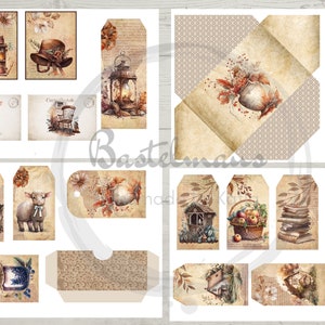 ADDON Junk Journal Cottage Core Printable Kit, Digital Download, Pages ...