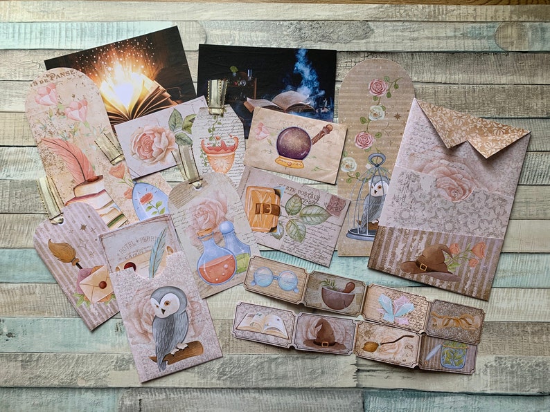 Loaded Envelope Magic School, Printable Kit, Digital Download, Ephemera ...