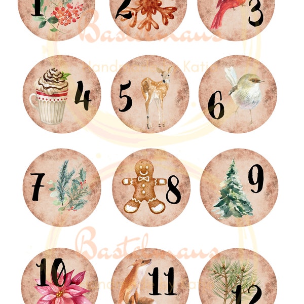 Advent Numbers - Etsy