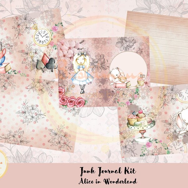 Alice in Wonderland Printable Clock - Etsy