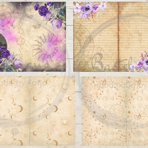 Junk Journal Sun, Moon and Stars Printable Kit, Digital Download ...