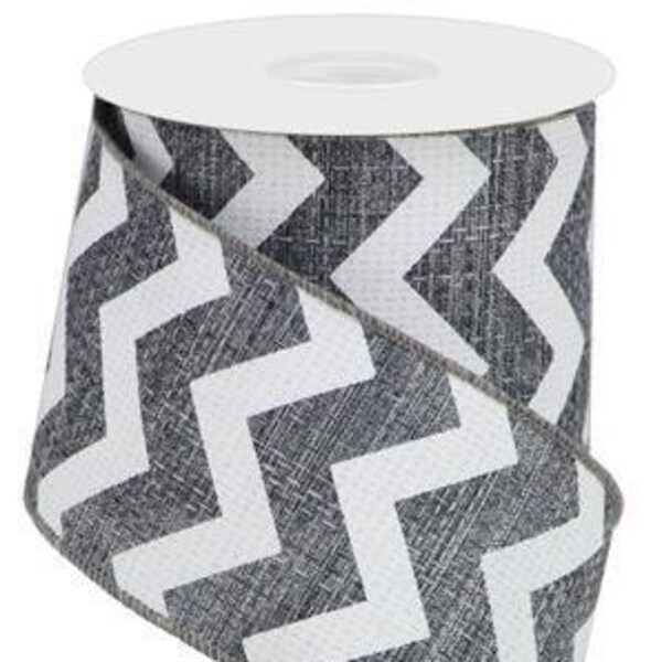 Gray Chevron Ribbon - Etsy