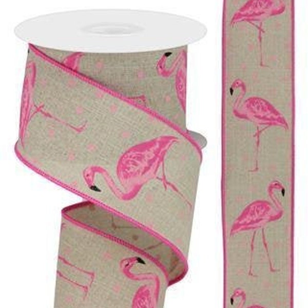 Flamingo Ribbon Wired - Etsy