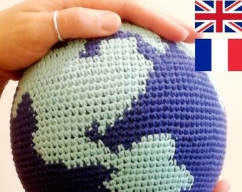 Planet Earth Crochet PATTERN ONLY Pdf Instant DOWNLOAD - Etsy