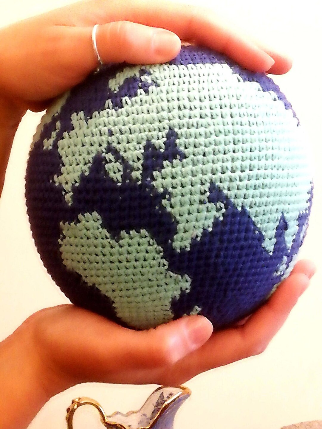 Pdf / French, English Pattern / Earth Globe / Crochet Earth Globe ...