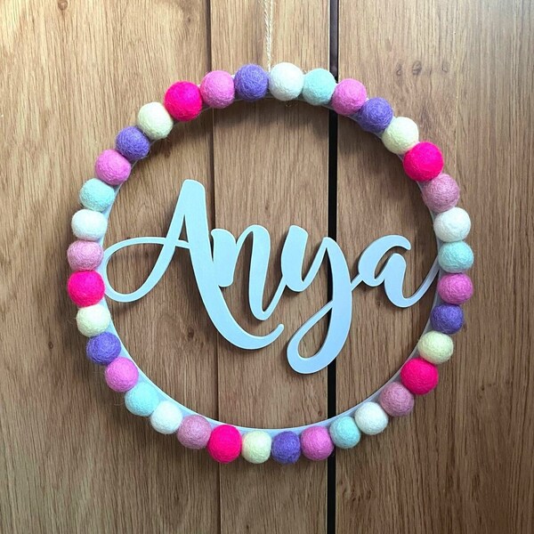 Felt Name Sign - Etsy UK