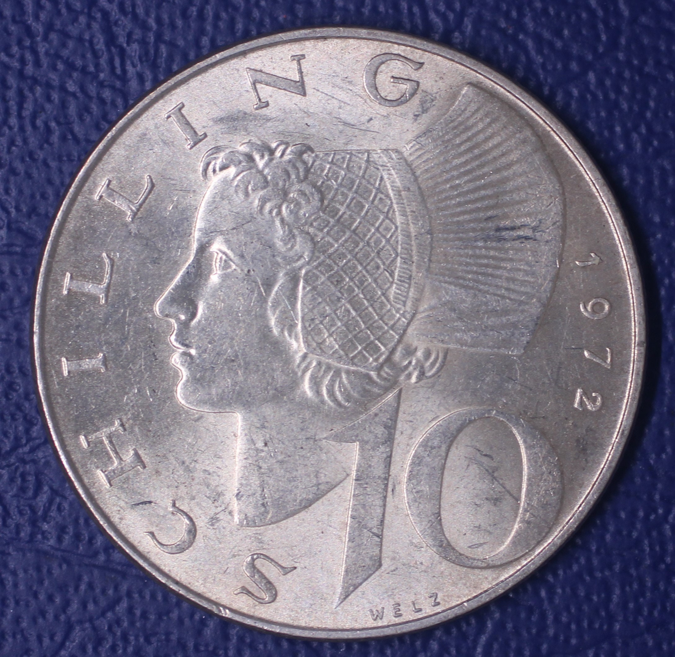 1972 Austria 10 Schilling Silver Coin Vintage - Etsy