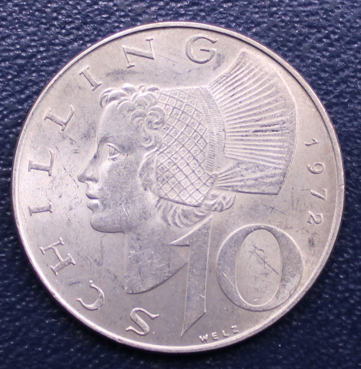 1972 Austria 10 Schilling Silver Coin Vintage UNC - Etsy