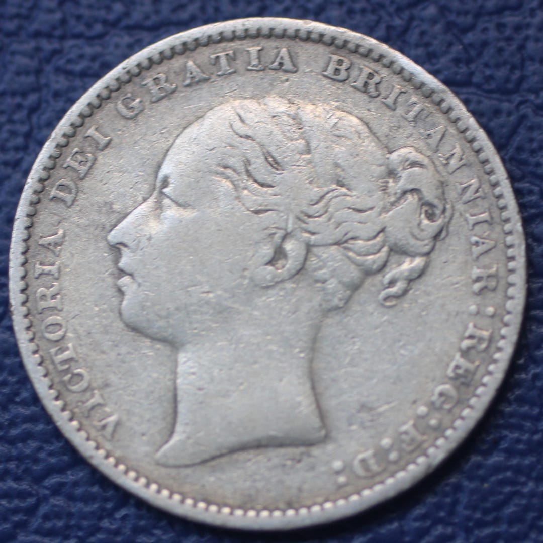 1882 British Empire Queen Victoria Shilling Silver Coin - Etsy Australia