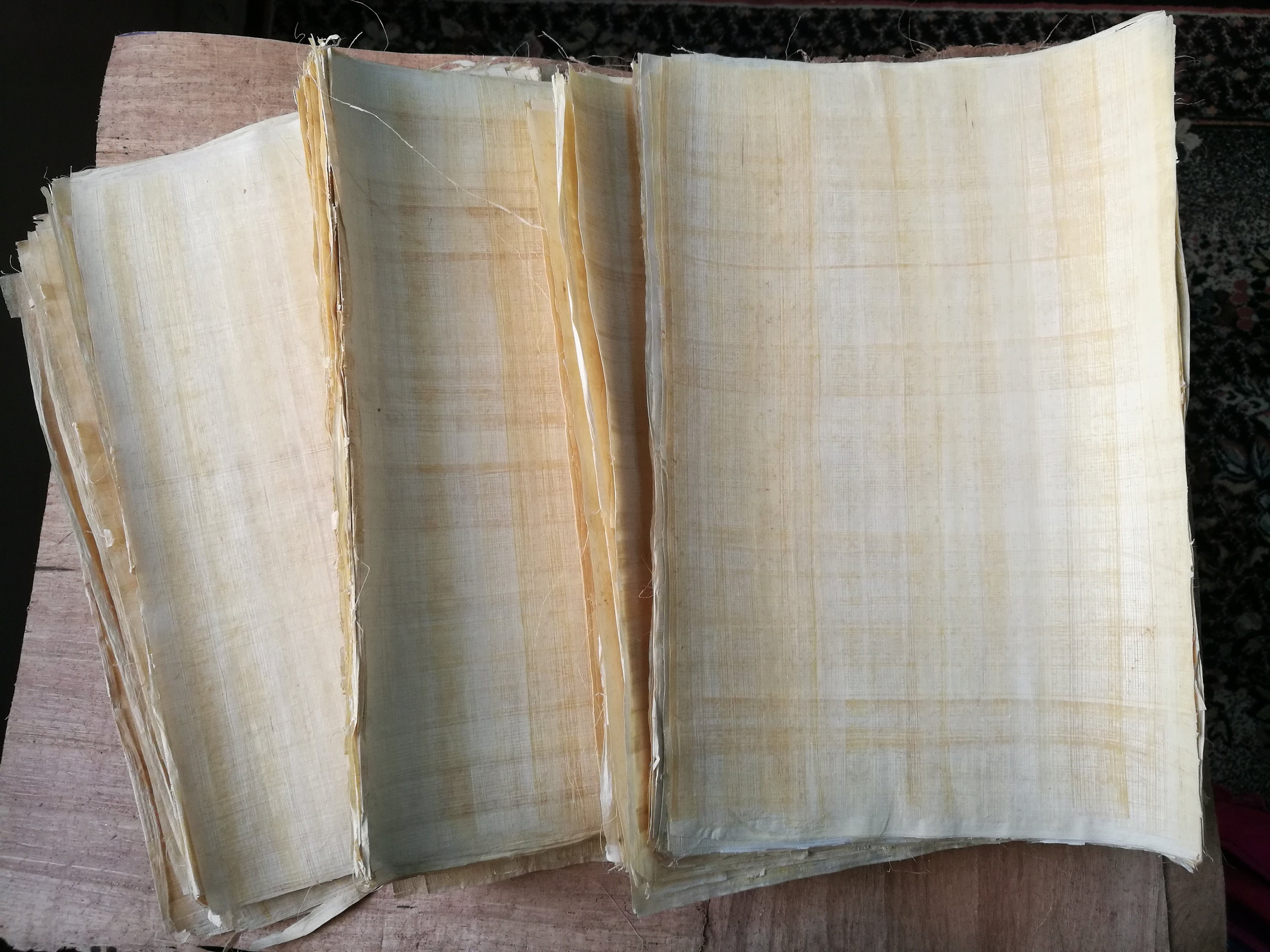 Set of 50 Large Papyrus Paper Egyptian Handmade Papyrus 62x42cm 16.5x24 ...