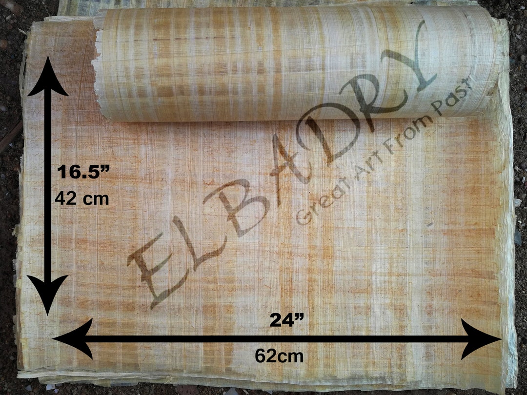 Set of 50 Handmade Egyptian Papyrus Paper Sheets 16x24.5 Inches ...