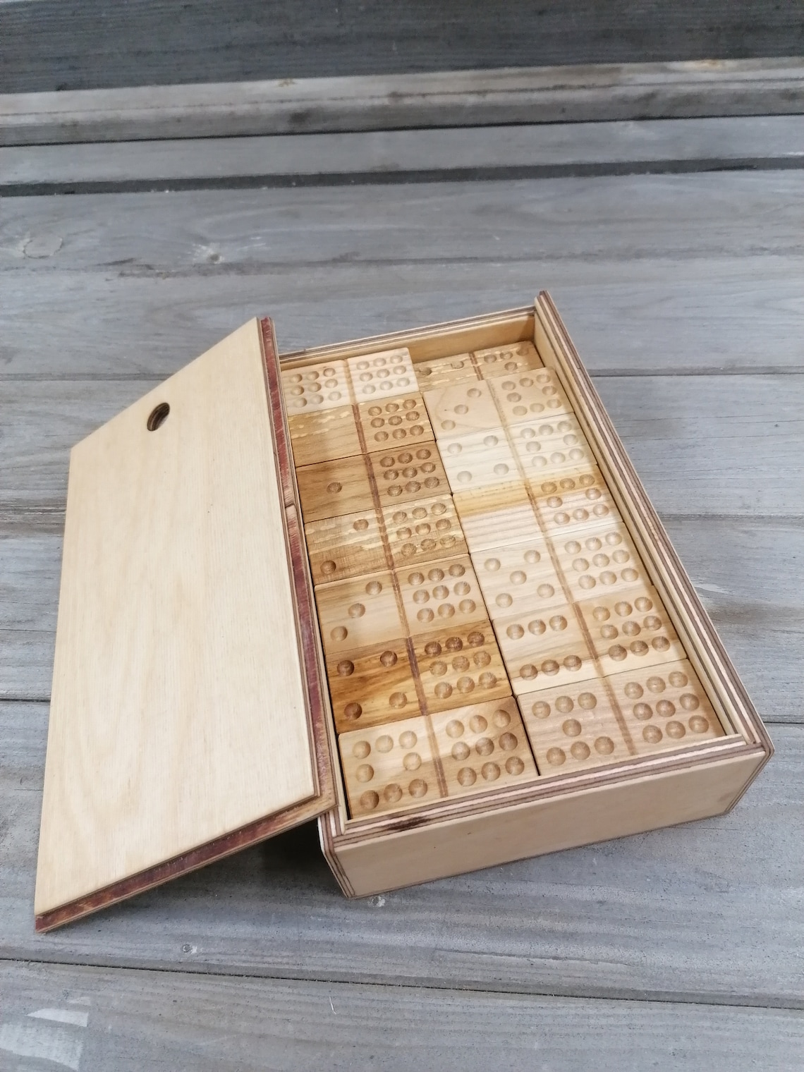 Domino Set Wooden Domino Domino - Etsy