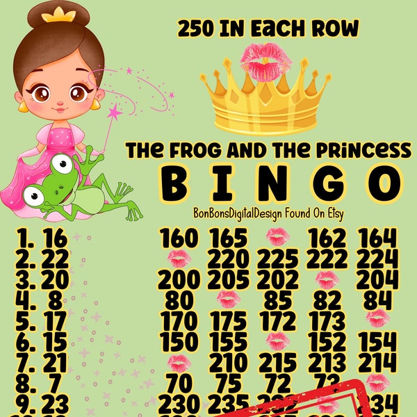 Frog Bingo - Etsy