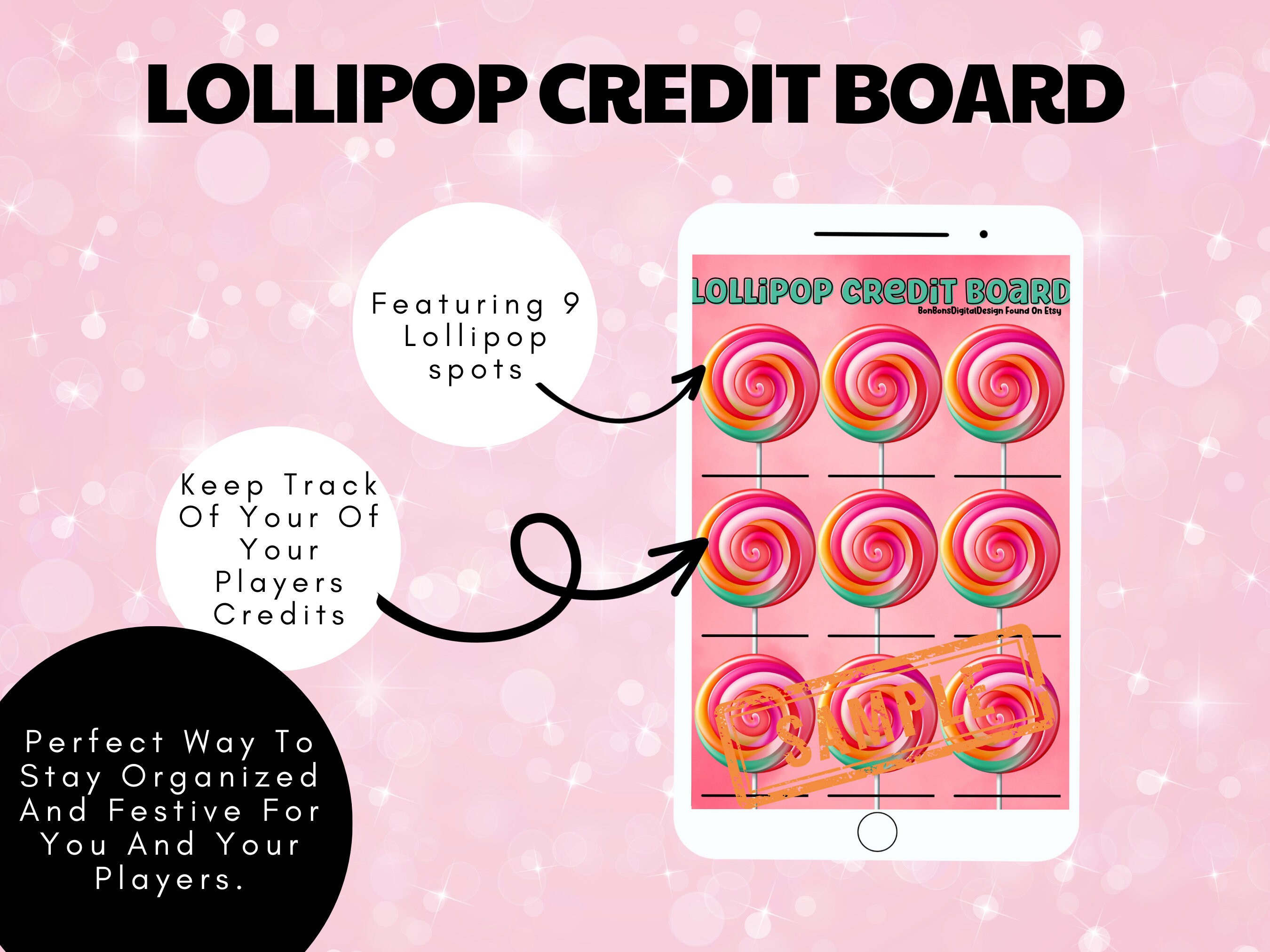 Credit Board for Digital Bingo Board Hosting - Etsy
