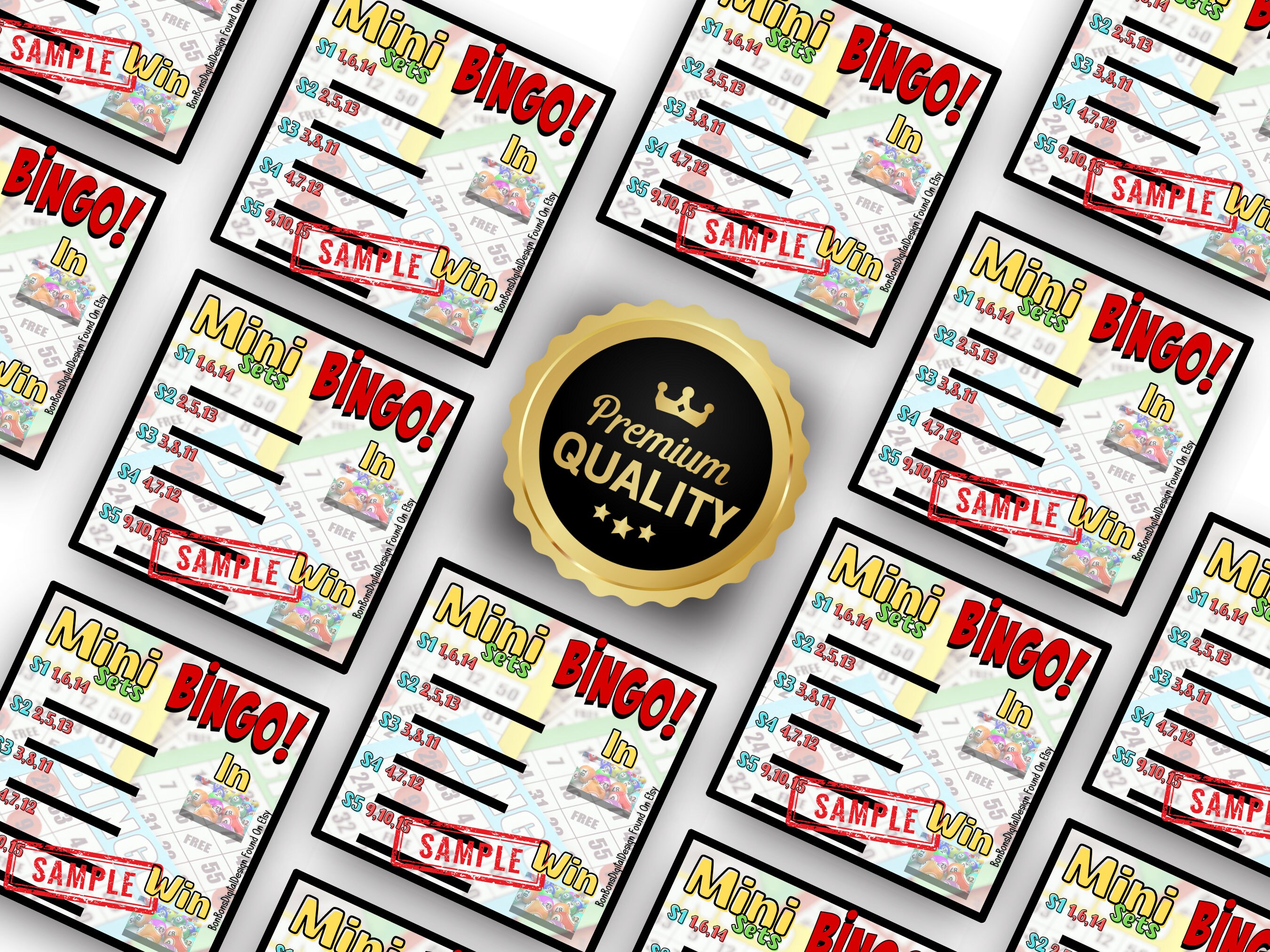 Mini Bingo Sets Bingo Board, Customizable Bingo Board - Etsy