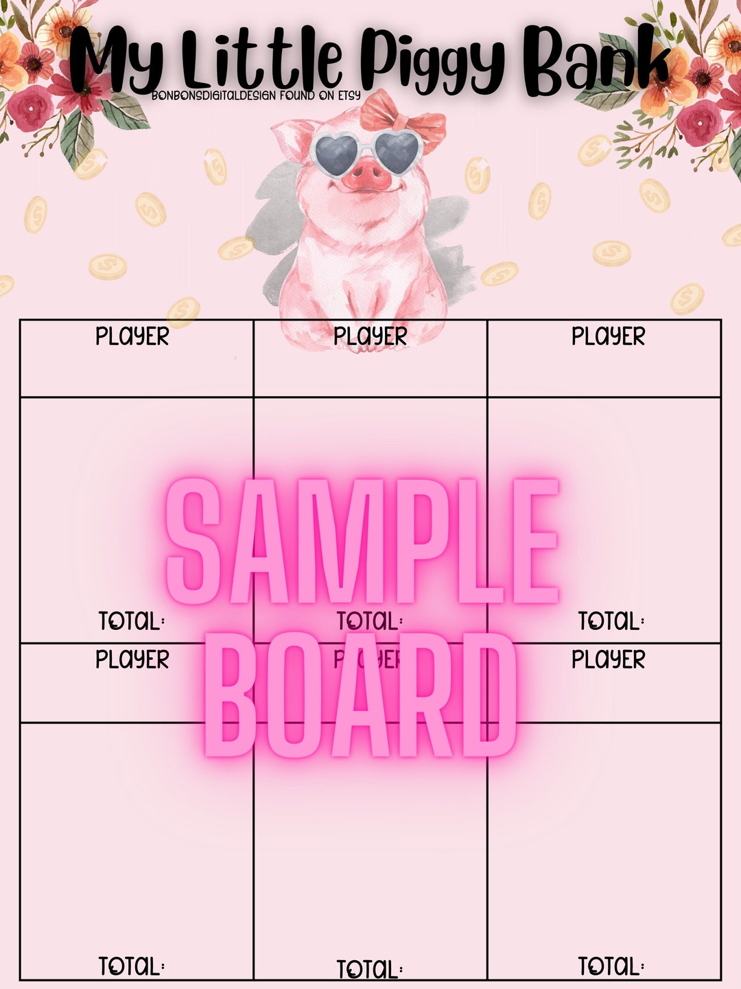 My Little Piggy Bingo Board Assistant, Bingo Boards, PYP Bingo, WTA, HR ...