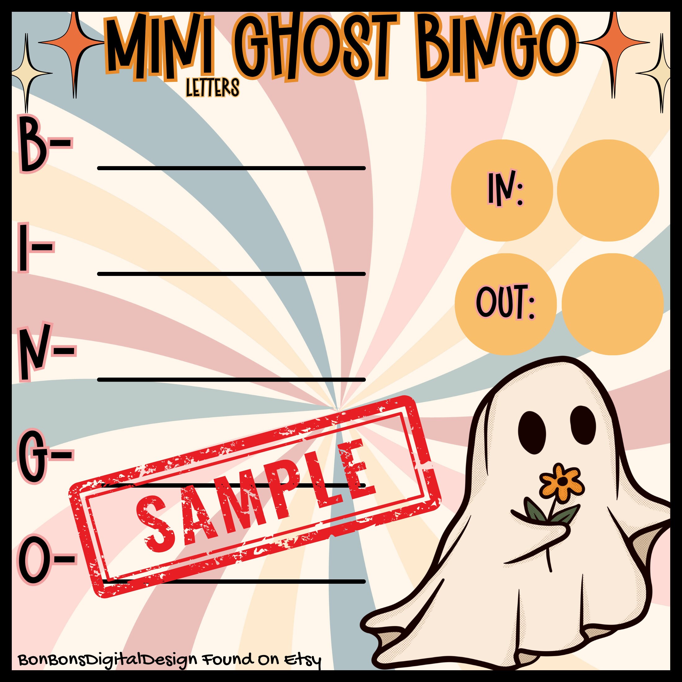 Mini Bingo Letters Sets and Organizer Bingo Board Bundle, Customizable ...