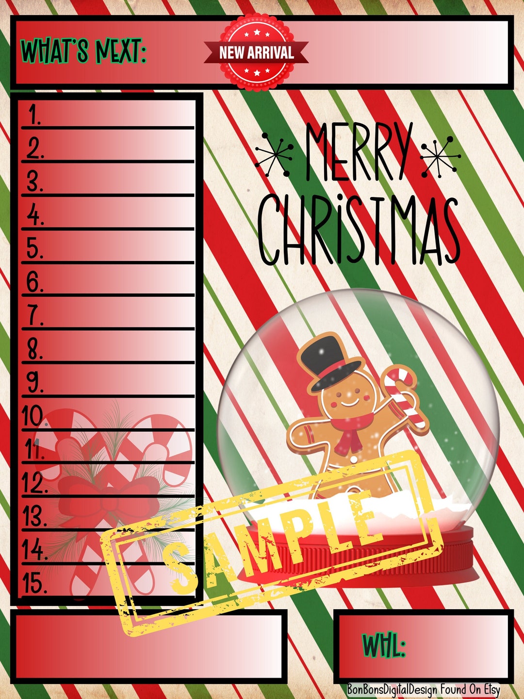 Bingo Host Organizer Template for 15 Line Bingo Board WTA - Etsy