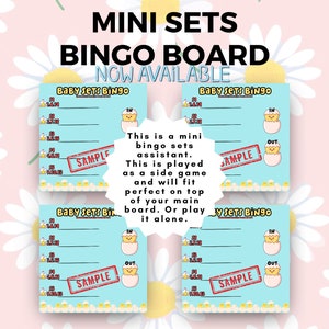 Mini Sets Bingo Board for Online Bingo Hosting, Bingo Boards, WTA PYP ...