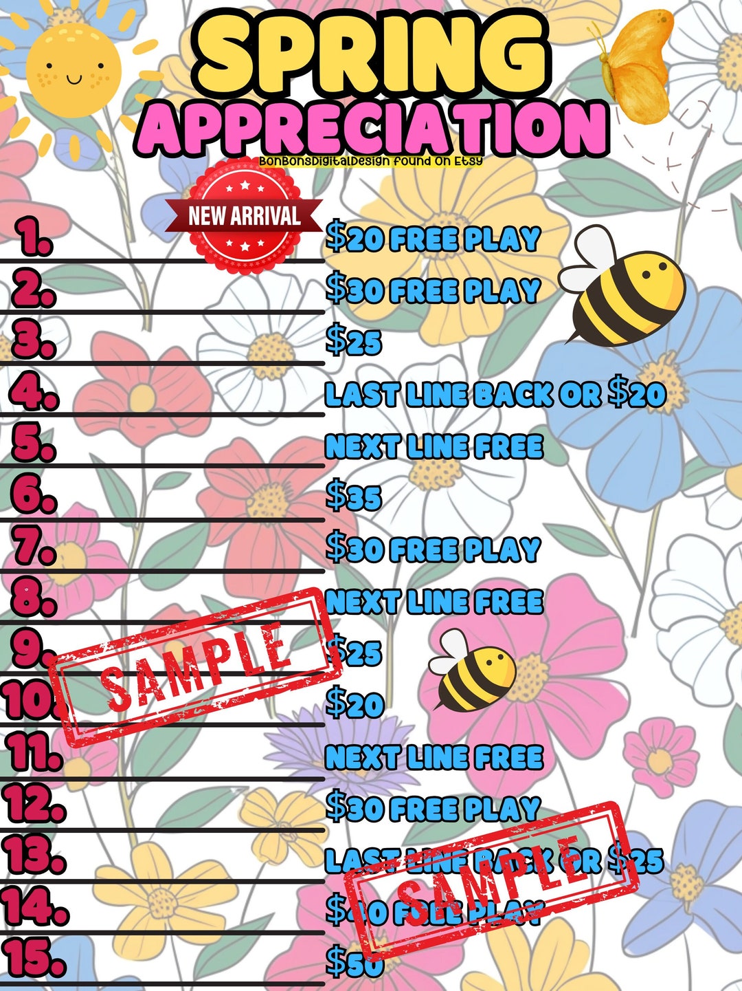 Spring HR PYP Freebie Bingo Board, Customer Appreciation Bingo Board ...