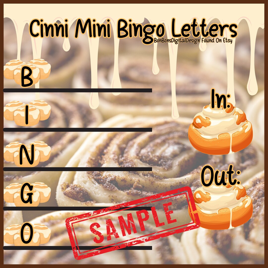 Mini Bingo Letters Bingo Board, Customizable Bingo Board - Etsy