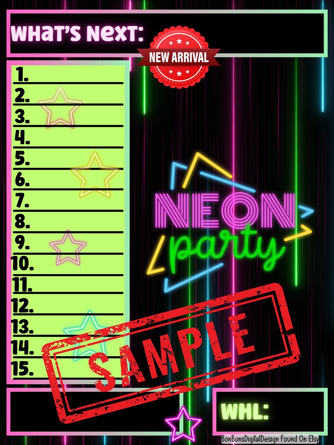 Bingo Host Organizer Template for 15 Line Bingo Board , WTA PYP Pro HR ...