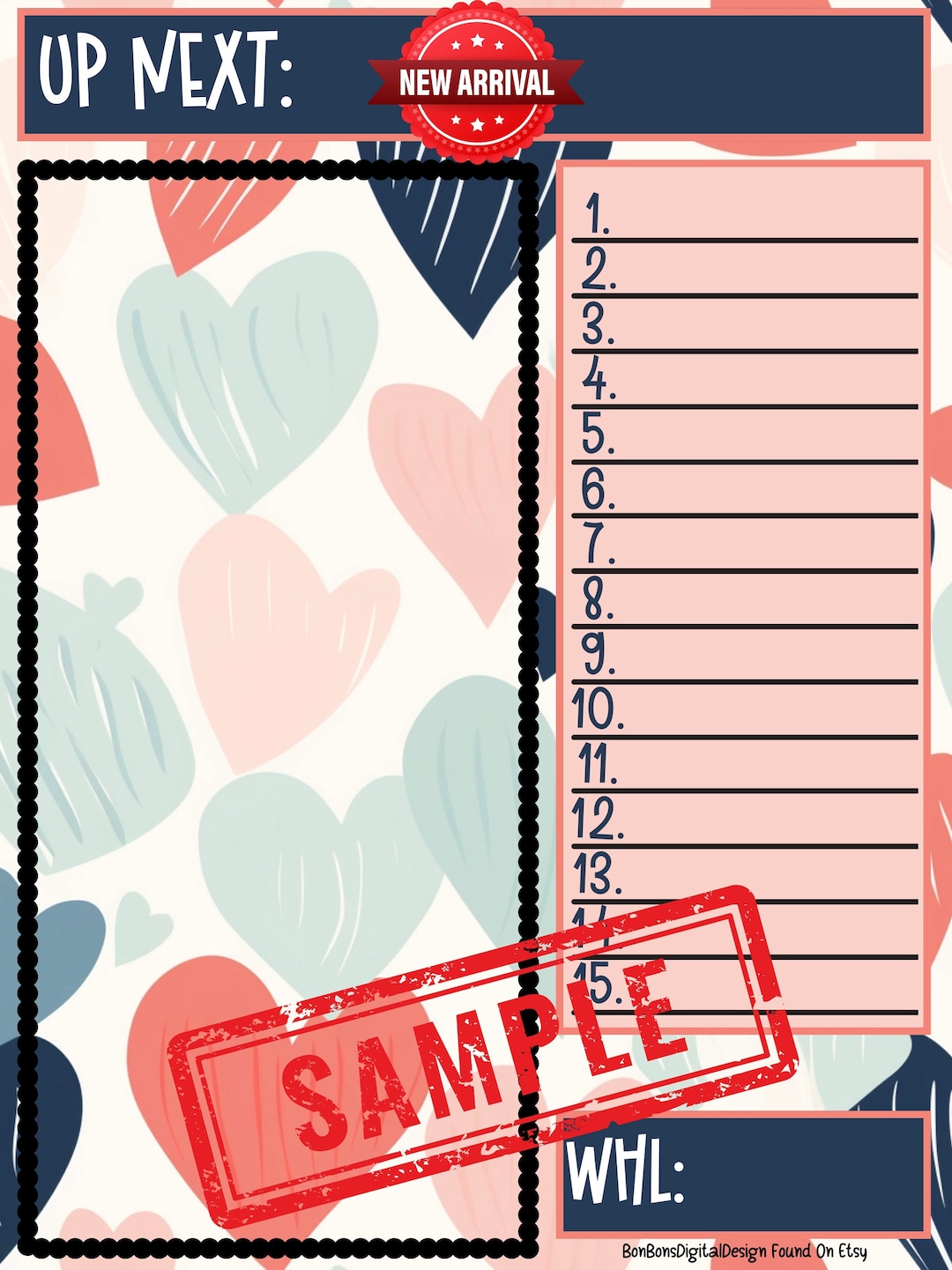 Bingo Host Organizer Template for 15 Line Bingo Board , WTA PYP Pro HR ...