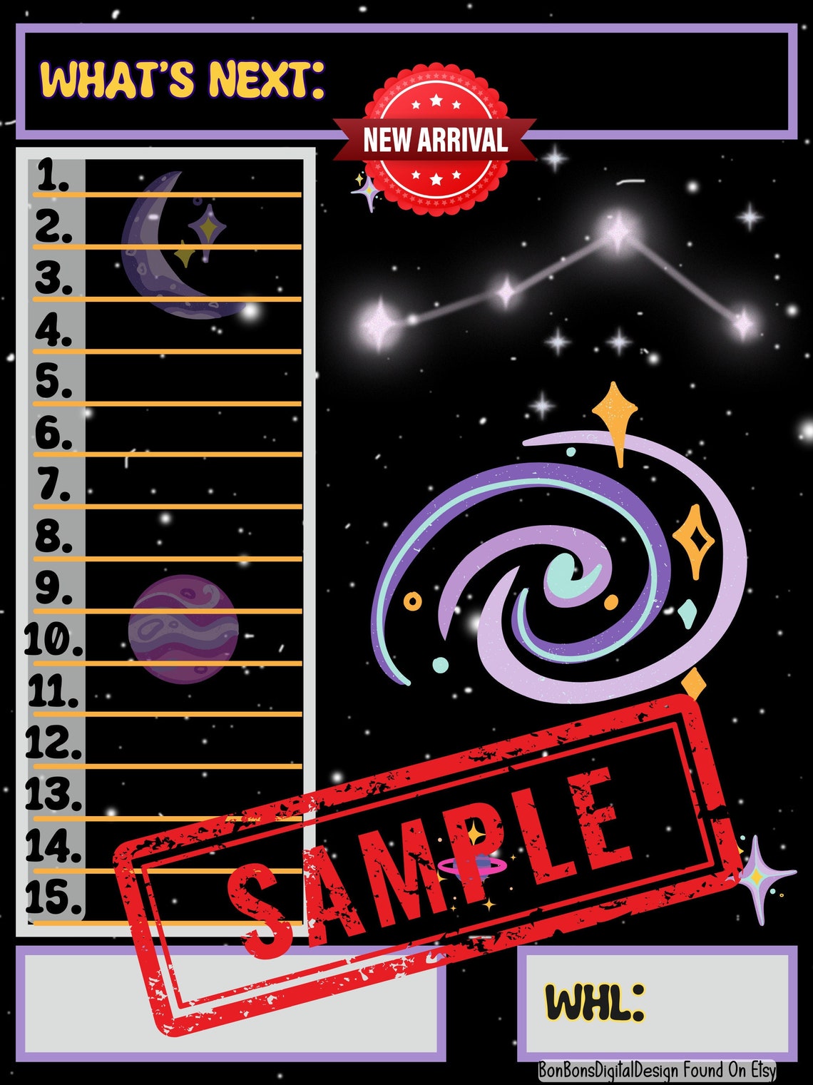 Bingo Host Organizer Template for 15 Line Bingo Board WTA - Etsy