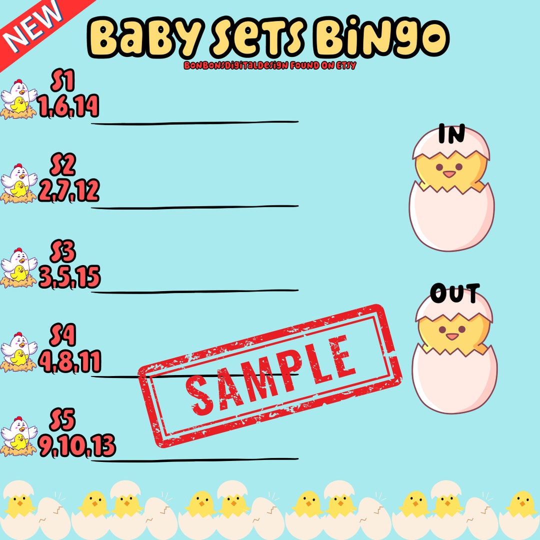 Mini Sets Bingo Board for Online Bingo Hosting, Bingo Boards, WTA PYP ...