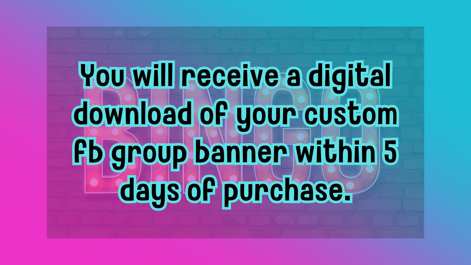 Custom Bingo Banner, Custom Group Banner for Bingo - Etsy