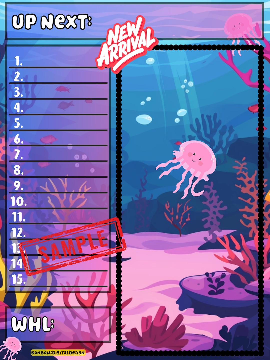 Bingo Host Organizer Template for 15 Line Bingo Board , WTA PYP Pro HR ...