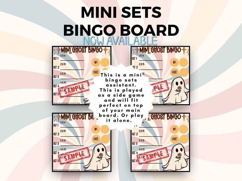 Mini Bingo Letters Sets and Organizer Bingo Board Bundle, Customizable ...