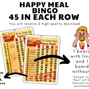 45 PYP WTA 15 Line Bingo Board, 45 in Each Row Bingo - Etsy