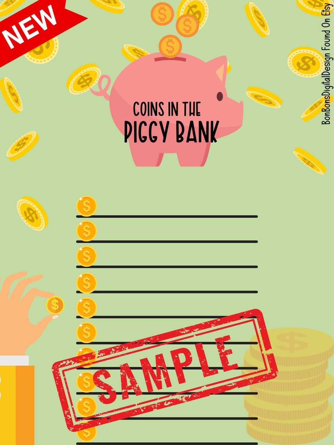 Credit Bingo Board PYP for Digital Bingo Hosting , Piggy Bank BNO Board ...