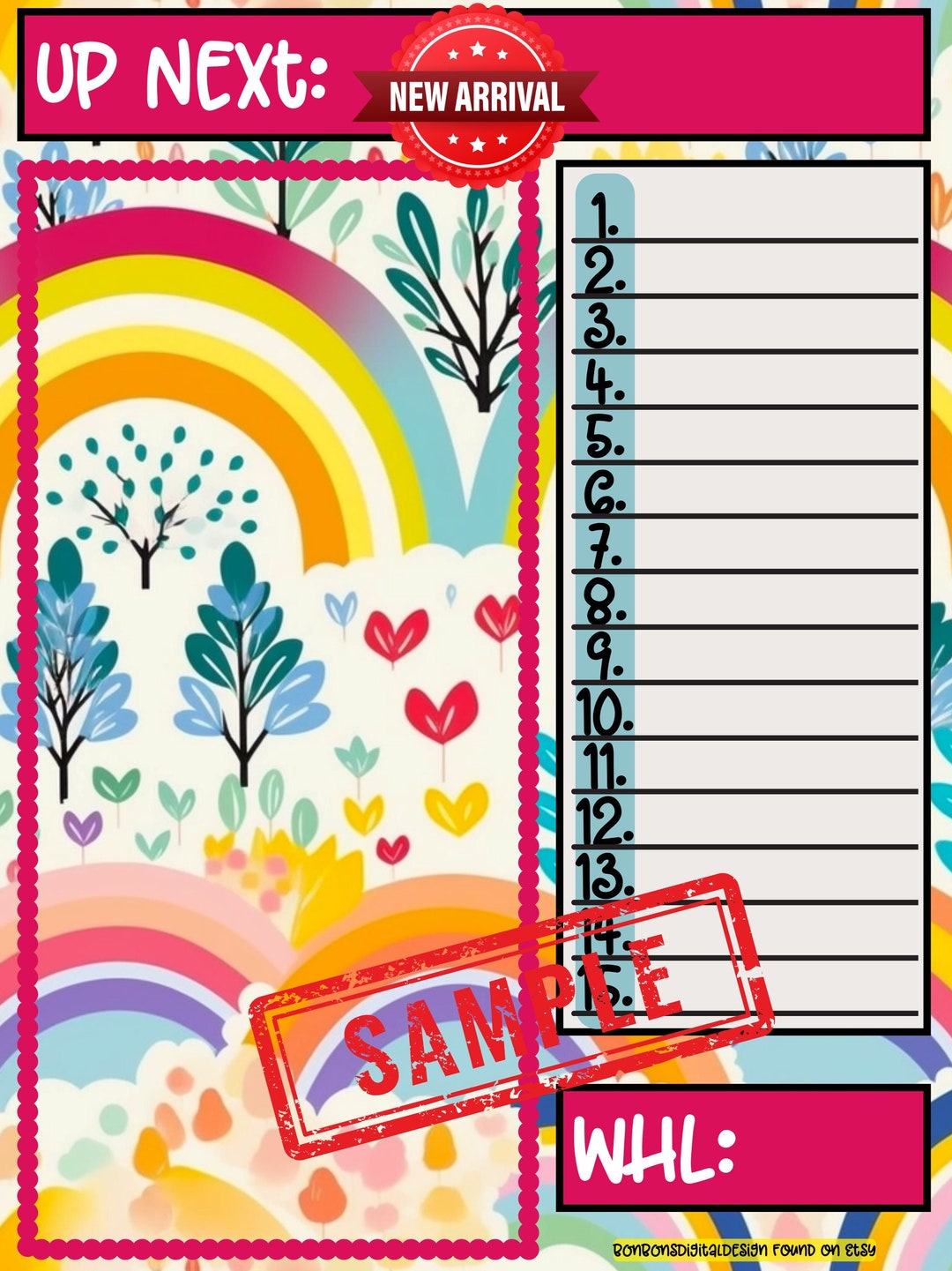 Bingo Host Organizer Template for 15 Line Bingo Board , WTA PYP Pro HR ...