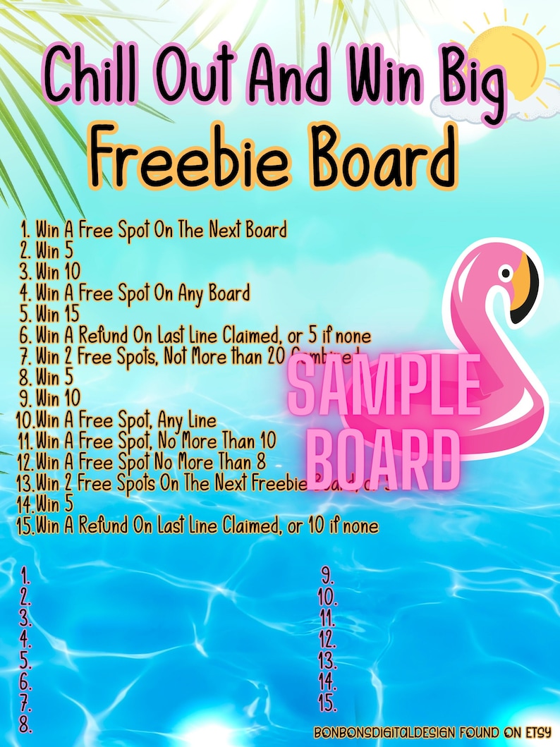 Freebie Thank You Appreciation 15 Line Bingo Board - Etsy