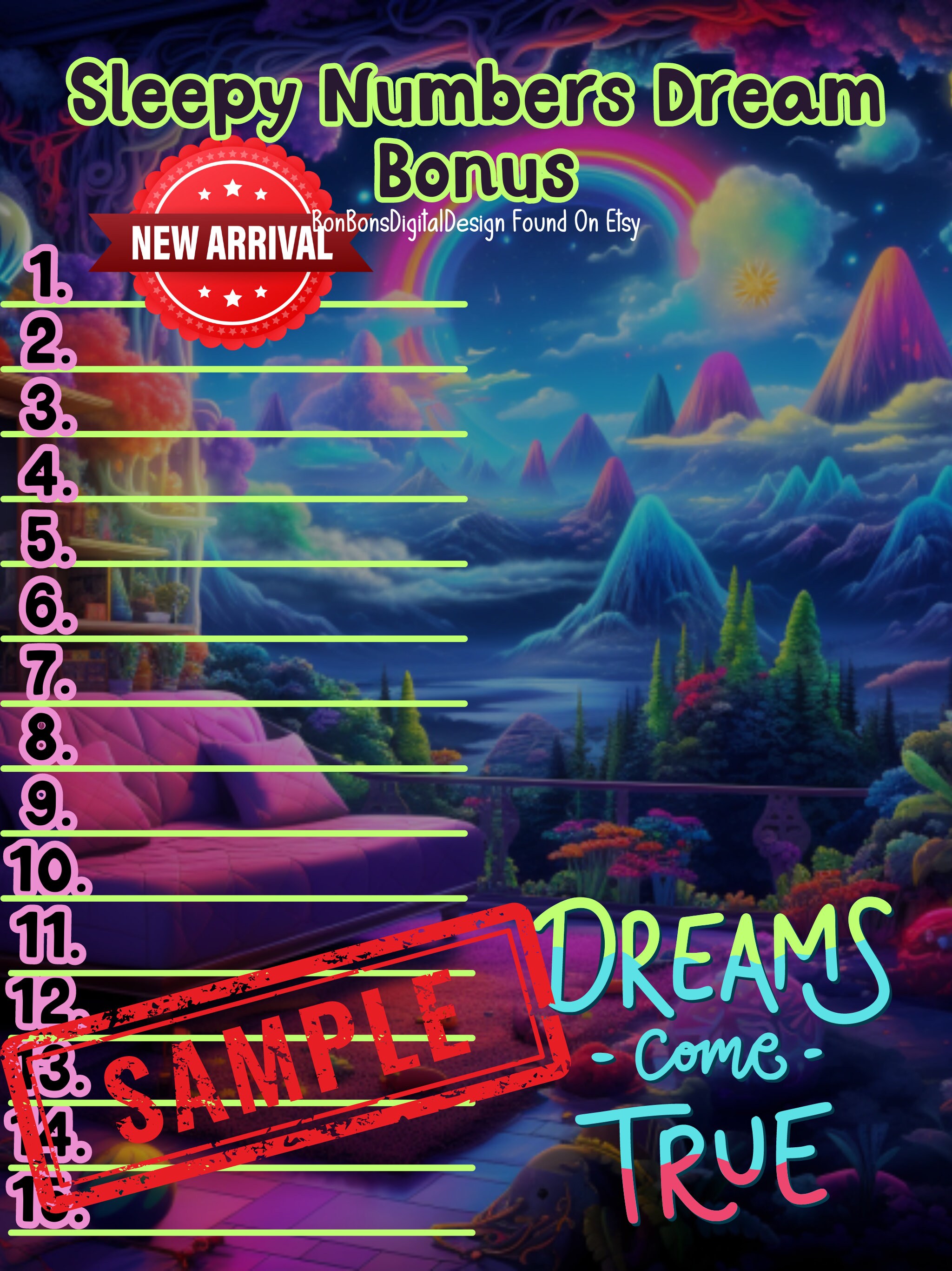 Sleepy Number Bingo, Free Spot Bingo, PYP, WTA, HR, High Roller - Etsy