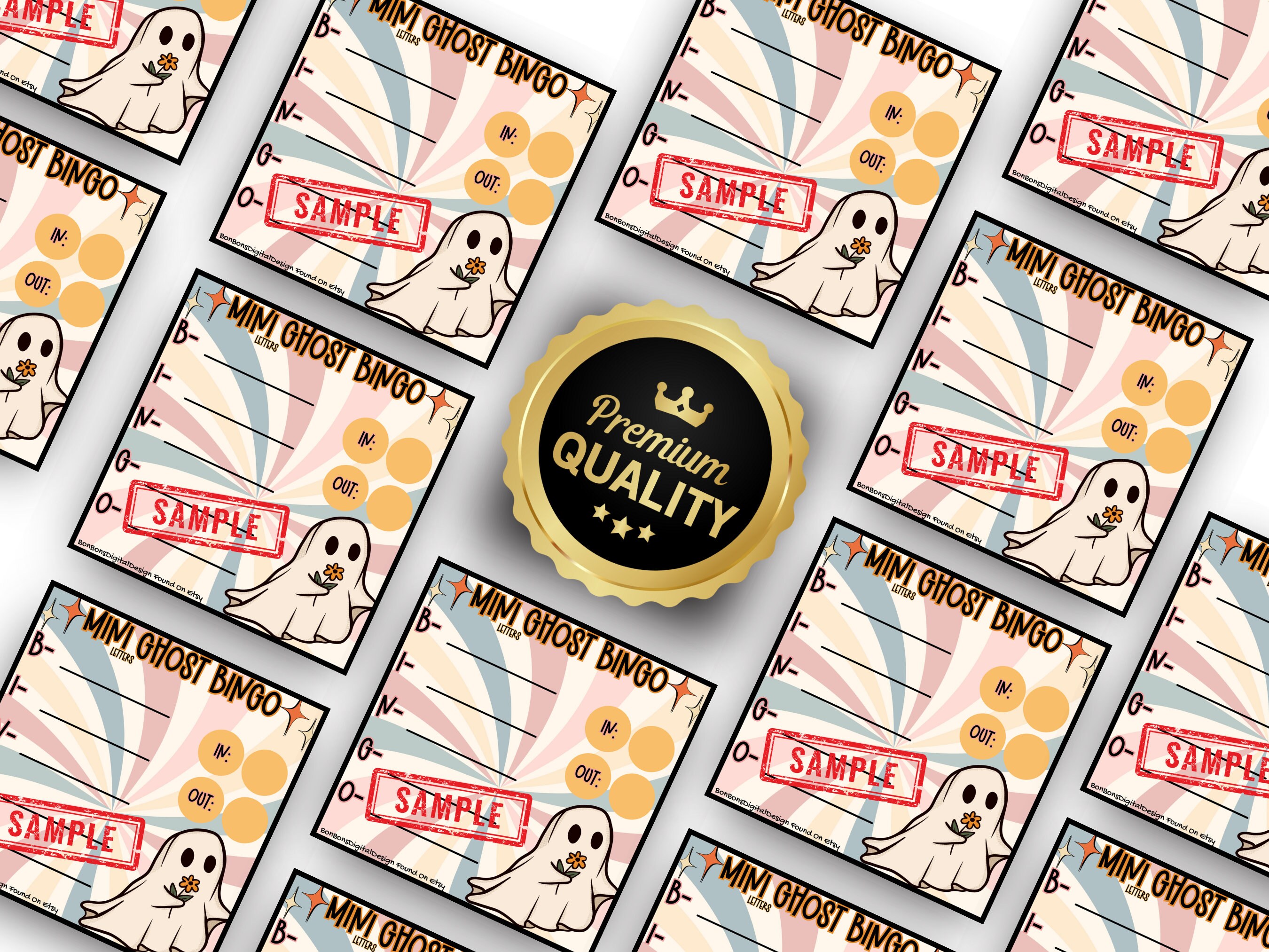 Mini Bingo Letters Sets and Organizer Bingo Board Bundle, Customizable ...