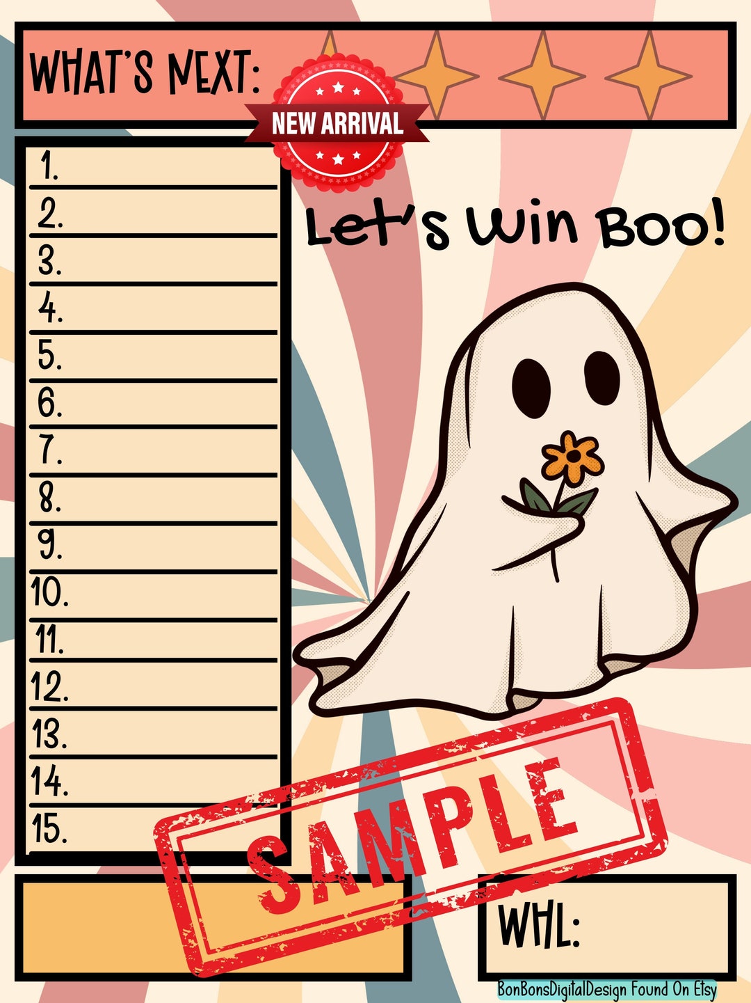 Bingo Host Organizer Template for 15 Line Bingo Board WTA - Etsy