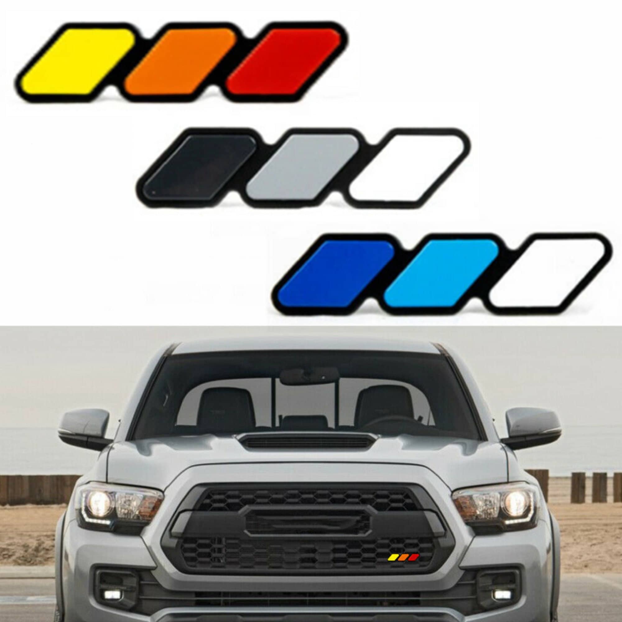 Tri-color Grille Badge Emblem Decoration Accessories Fit for | Etsy UK