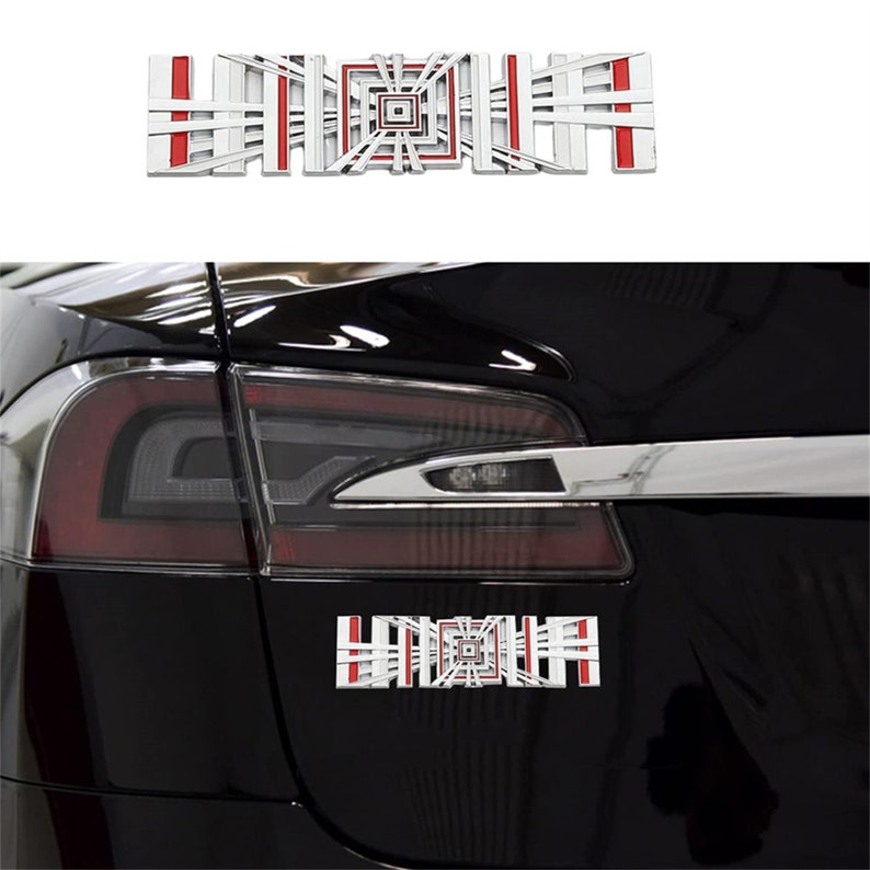 3D Alloy Tesla Plaid Badge Emblem Fit for Tesla Model S 3 X Y | Etsy