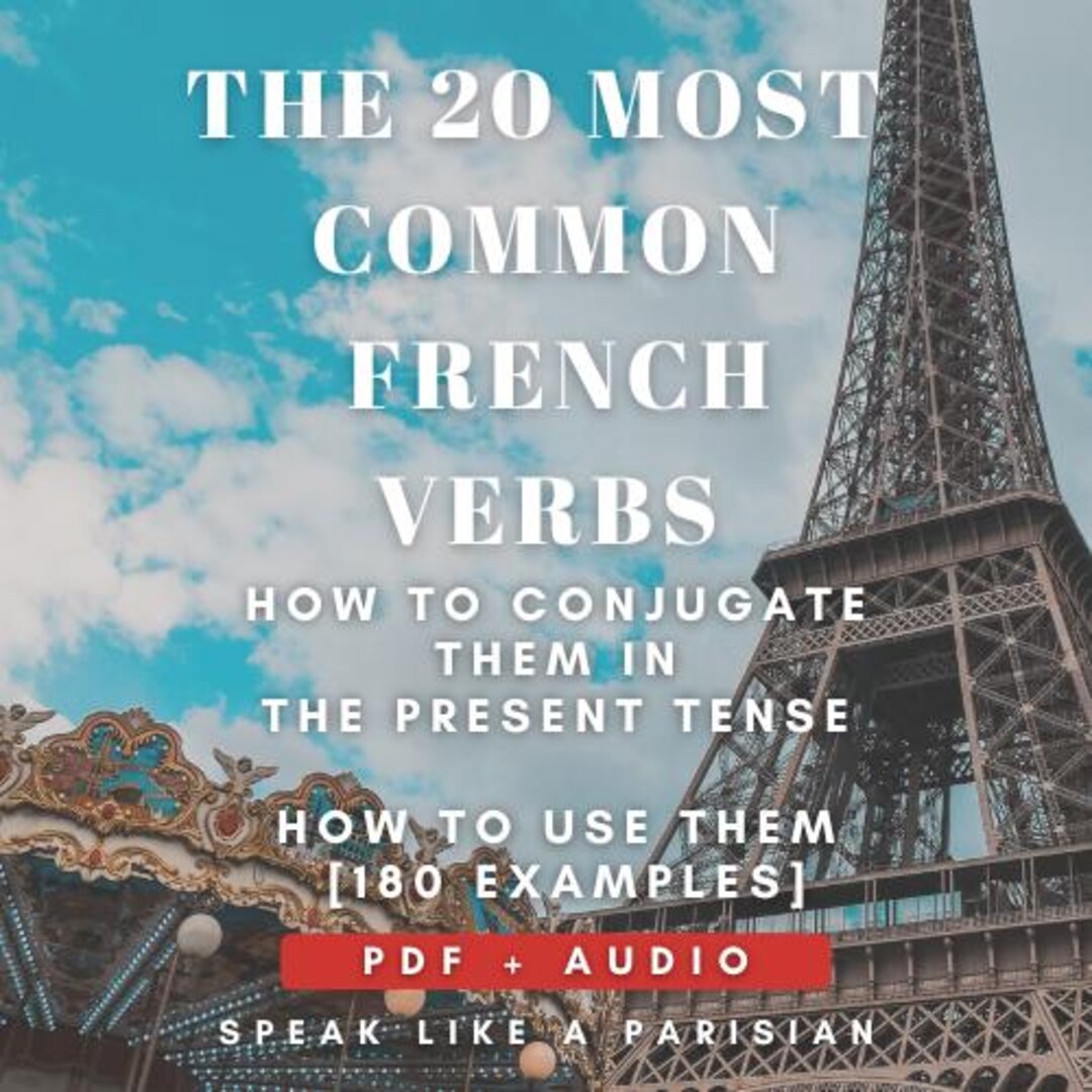 The 20 Most Common French Verbs Ebook PDF With Audio, Learn French With ...
