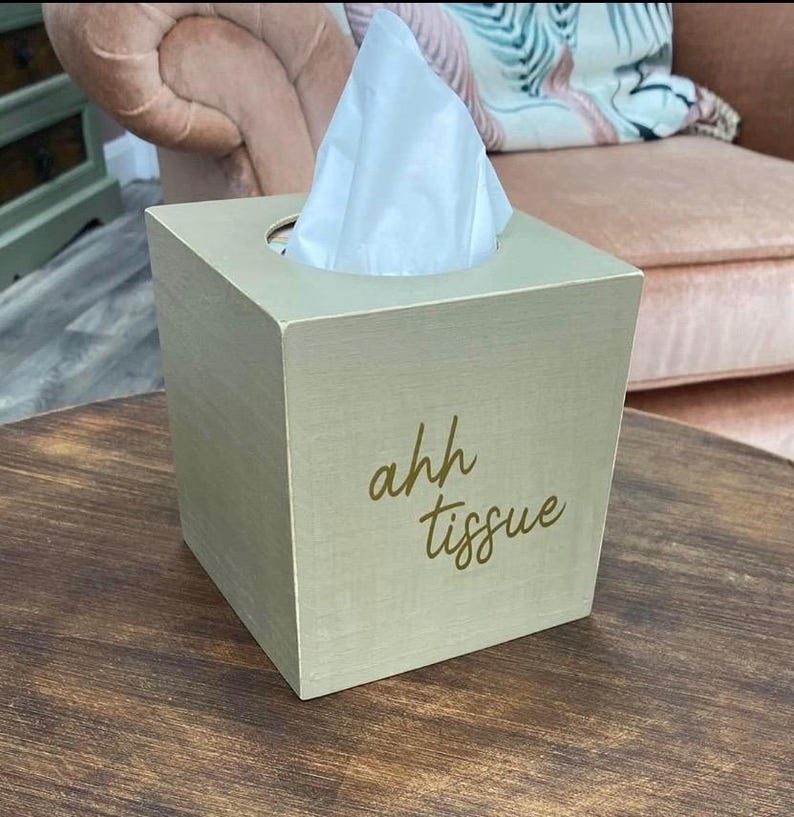 Personalised Tissue Box - Etsy