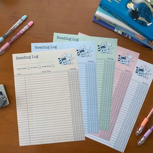 Cute Reading Log Template ~ Reading Raccoon ~ Digital Download ...