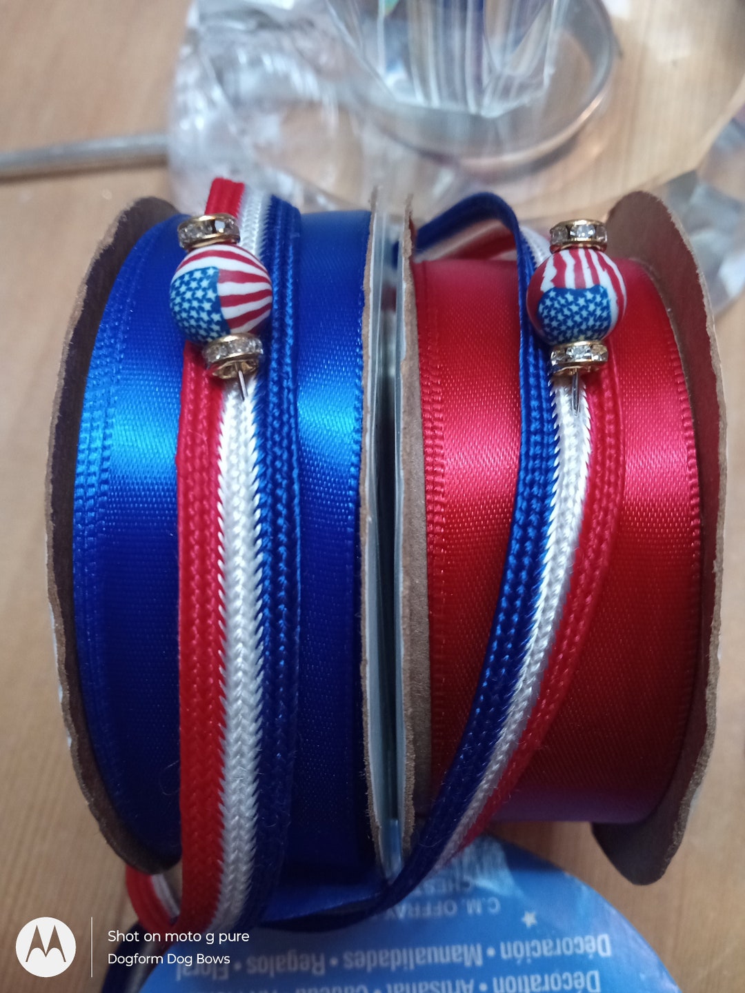 Limited Edition USA FLAG PATRIOTIC Dog Bow, Dogform, Gifts for Dogs ...