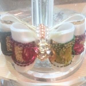 RAINBOW LADDER TRIM Dog Bow, Rainbow Dogform Bows, Fancy Rhinestone Dog ...